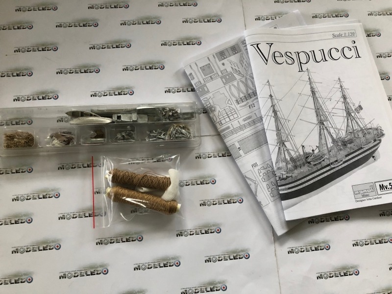 Statek szkoleniowy Amerigo Vespucci drewniany 1-150 - Modeledo.pl