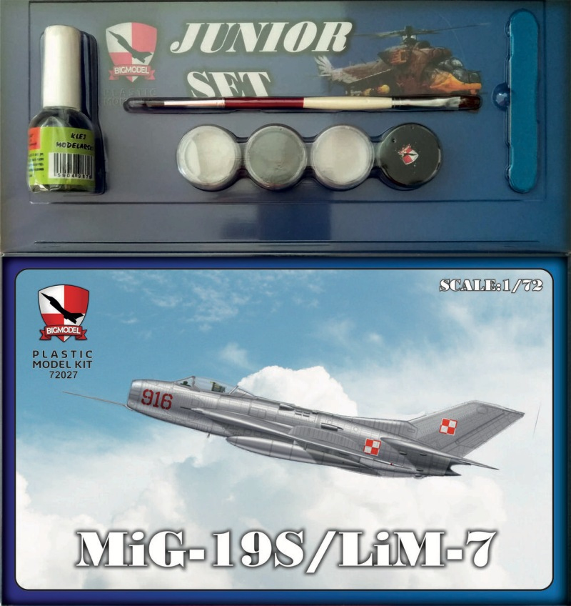 Junior Set - samolot MiG-19S/LiM-7 model 1-72 - Modeledo.pl