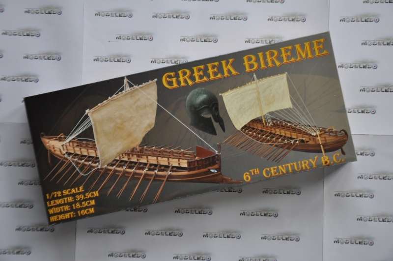 Greek Bireme drewniany model do sklejania 1-72 - Modeledo.pl