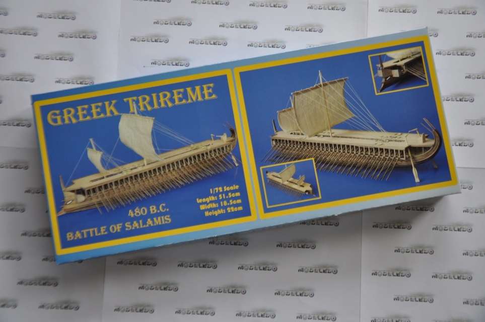 Greek Trireme drewniany model okrętu do sklejania - Modeledo.pl