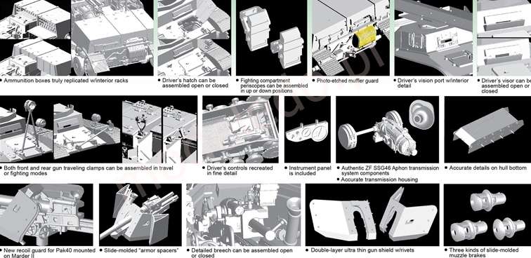 Niemiecki niszczyciel czołgów Marder II w skali 1:35 - Modeledo.pl