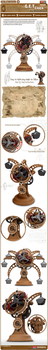 GET zegar Leonardo Da Vinci - Modeledo.pl