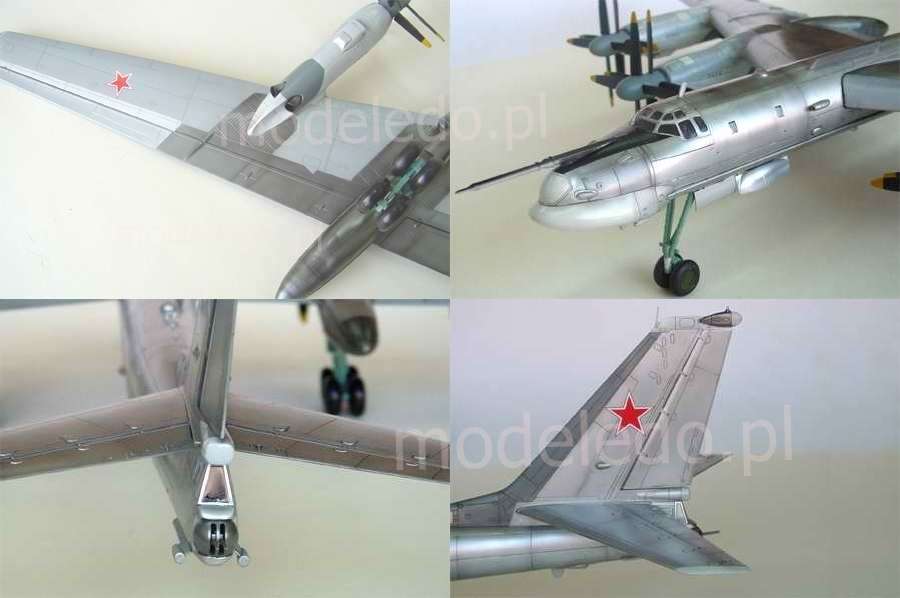 Model bombowca Tupolev Tu-95 do sklejania w skali 1-72 - Modeledo.pl