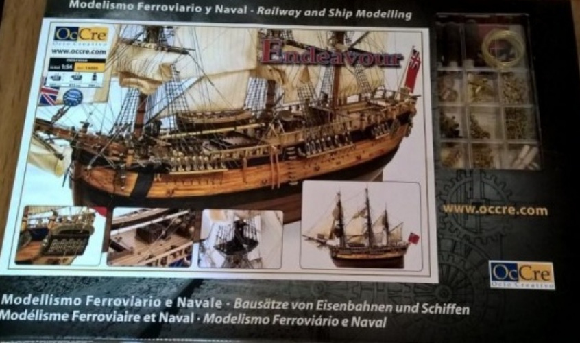 Drewniany model żaglowca HMS Endeavour 1-54 OcCre - Modeledo.pl