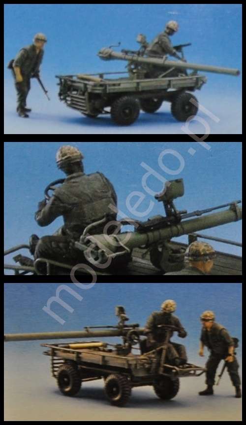 Lekki pojazd transportowy M274 Mule z działkiem i załogą - Modeledo.pl