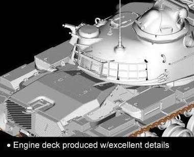 Amerykański czołg M48A3 Patton w skali 1-35 - Modeledo.pl