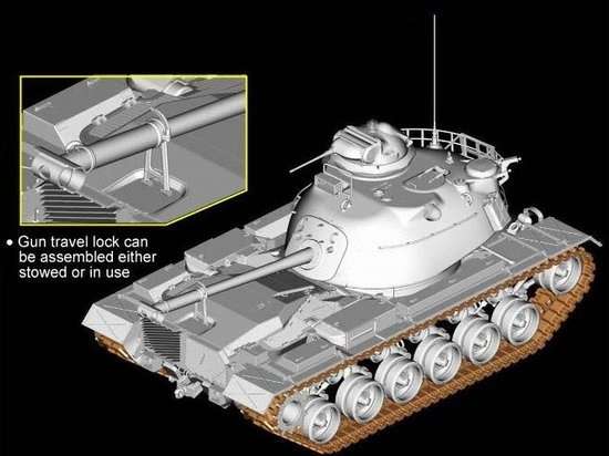 Amerykański czołg M48A3 Patton w skali 1-35 - Modeledo.pl