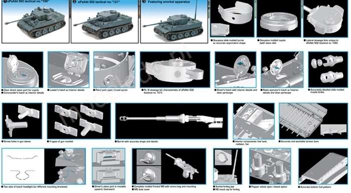 Niemiecki czołg Panzerkampfwagen VI E Tiger I Initial Production ...