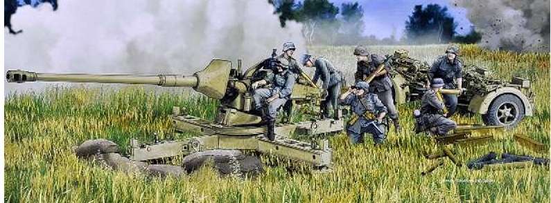 PaK 43/3 L/71 mit BEHELFSLAFETTE Dragon 6522 - Modeledo.pl