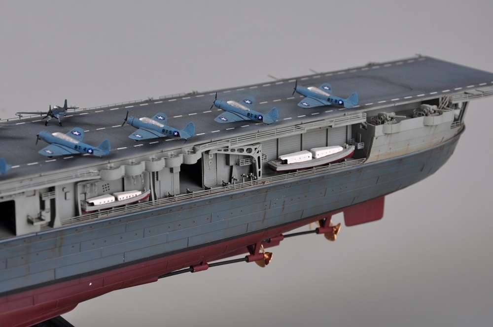 Amerykański lotniskowiec USS Yorktown CV-5 w skali 1:350 - Modeledo.pl