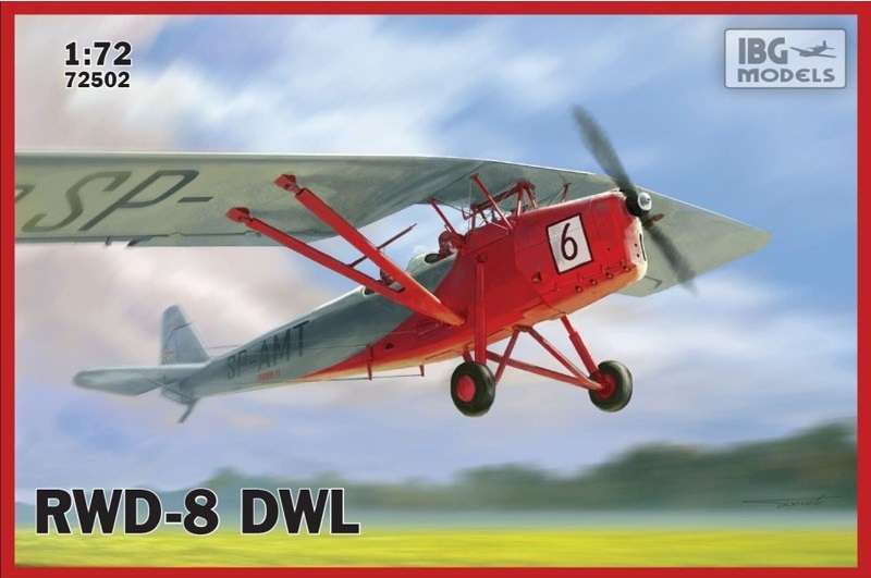 Samolot jednopłatowy RWD-8 DWL w skali 1/72 - Modeledo.pl