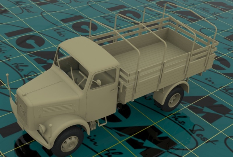 Niemiecka wojskowa ciężarówka KHD A3000 skala 1-35 - Modeledo.pl