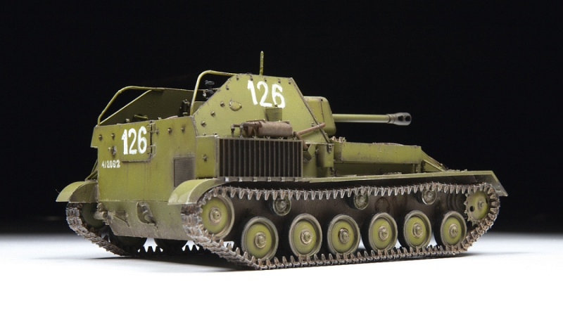 Niszczyciel czołgów Su-76M w skali 1/35 Zvezda 3662 - Modeledo.pl