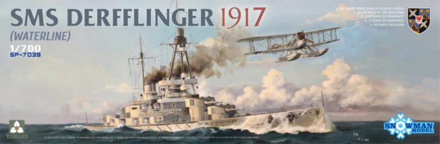 Krążownik liniowy SMS Derfflinger 1917 model 1-700 - Modeledo.pl