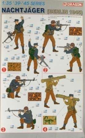 Niemieccy żołnierze (Nightjager) - Berlin 1945 - figurki w skali 1:35 ...