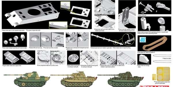 Niemiecki czołg Pantera G w skali 1-35 - Modeledo.pl