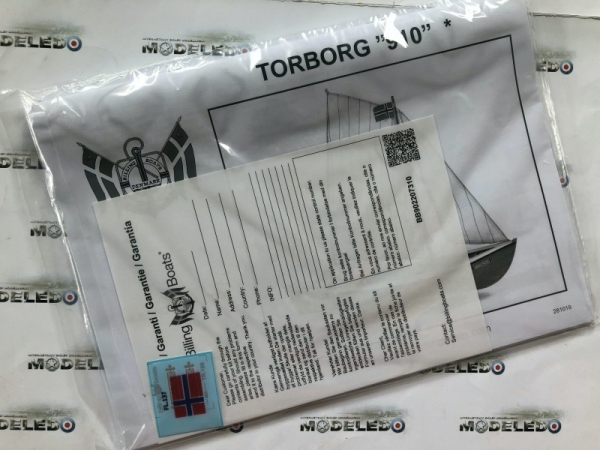 Drewniana łódź wiosłowo żaglowa Torborg - Modeledo.pl